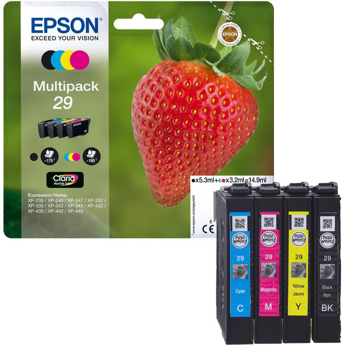 Epson 29 Multipack Erdbeere Original Druckerpatronen C13T298640 ...