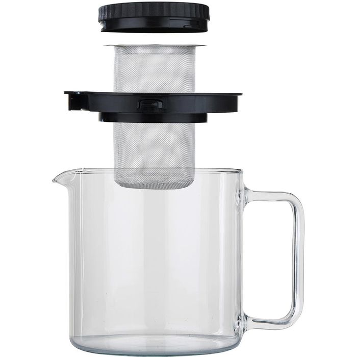Bohemia-Cristal Tee-Kanne Simax 022 009 001, Glas, mit Metall-Sieb ...