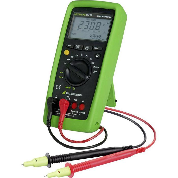 Gossen-Metrawatt Multimeter DM62 True RMS digital, 1000 V, 10 A, CAT IV ...