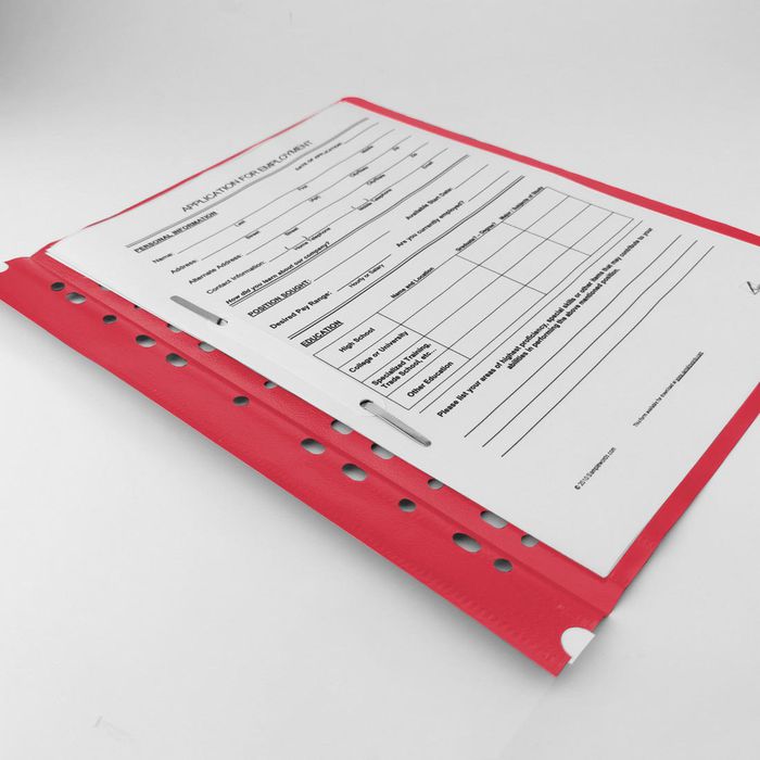 D.RECT Schnellhefter 009013, A4, rot, PP, Vorderdeckel transparent, gelocht, 25 Stück - Böttcher AG