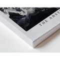 Sinus-Art Wandbild Waves of Black and White, Leinwand, Querformat, 120 ...