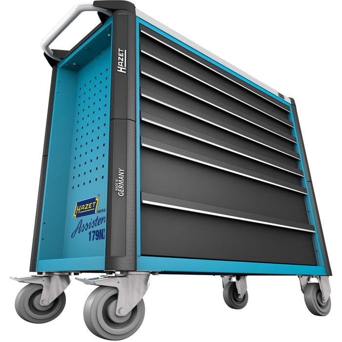 Hazet Werkzeugwagen Assistent 179NXL-8/321, 321-teilig, blau, 8 Schubladen, mit Werkzeug ...