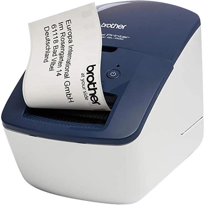 Brother Etikettendrucker P-touch QL 600B, blau, Etiketten drucken ...