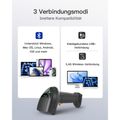 Inateck Barcode-Scanner BCST-560B_gray, kabellos, USB, Bluetooth, Funk ...