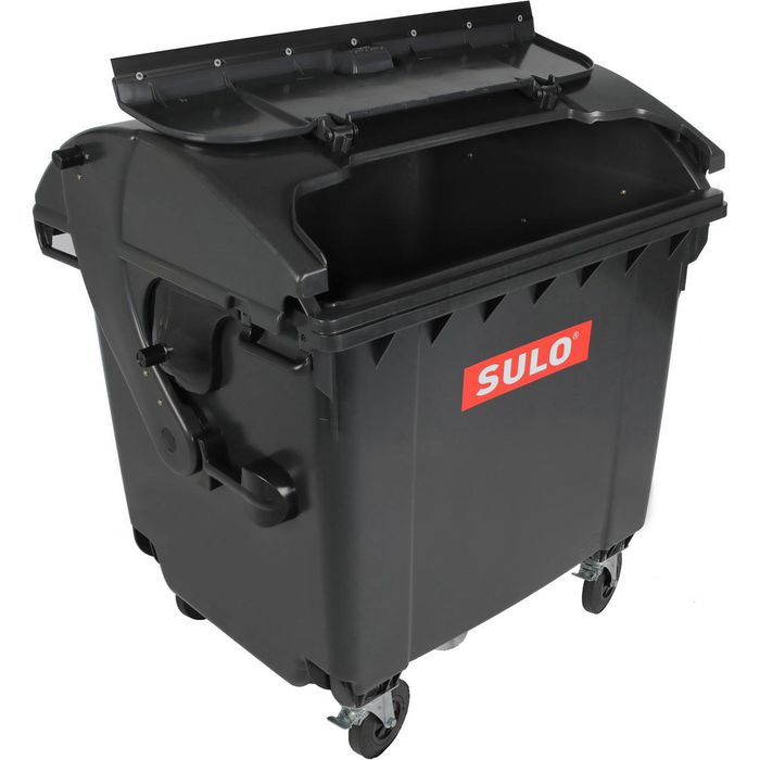Sulo Müllcontainer Citybac 1100 Liter, grau, aus Kunststoff, mit Rädern ...