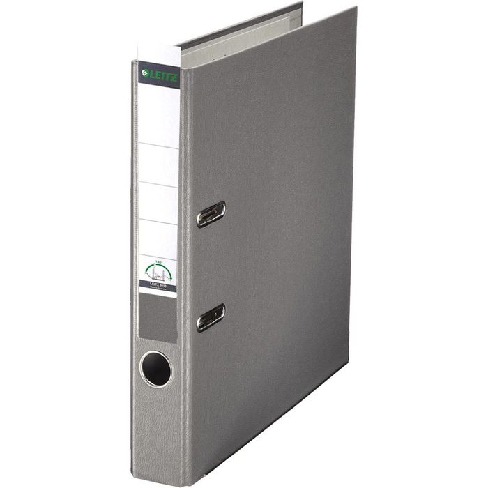Leitz Ordner 1015-50-85, PP, A4, 5,2cm, Kunststoffordner, grau ...