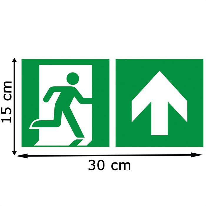 Abtec Hinweisschild ISO 7010 E001+E005, Kunststoff, 30 x 15 cm ...