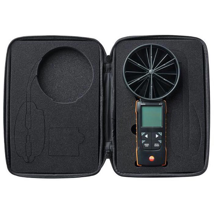 Testo Anemometer 417 Set 1, Flügelrad & 2 Trichter, bis 20 m/s, mit ...