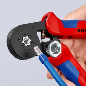 Knipex Crimpzange 97 53 14, mit Seiteneinführung, selbsteinstellend ...