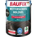 Baufix Holzlasur Wetterschutz-Holzgel, 5,0l, innen & außen, wetterfest, ebenholz – Böttcher AG