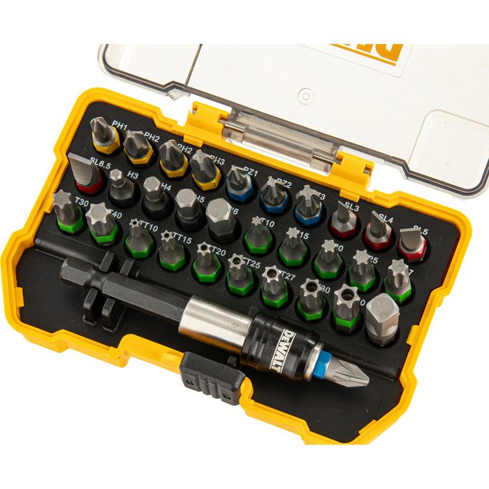 DeWalt Bitset DT7969, 32-teilig, Schlitz, Kreuz, Torx, Innensechskant ...