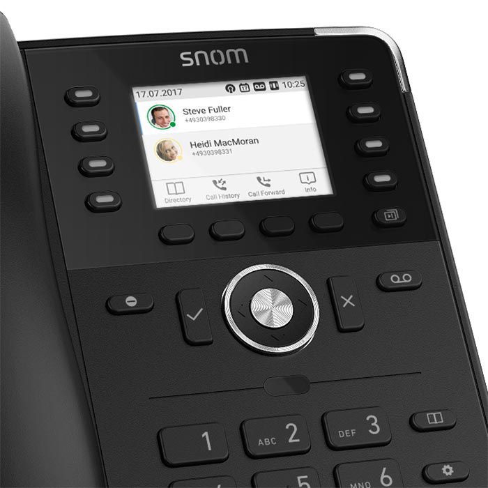 Snom Telefon D735, schwarz, schnurgebunden - Böttcher AG