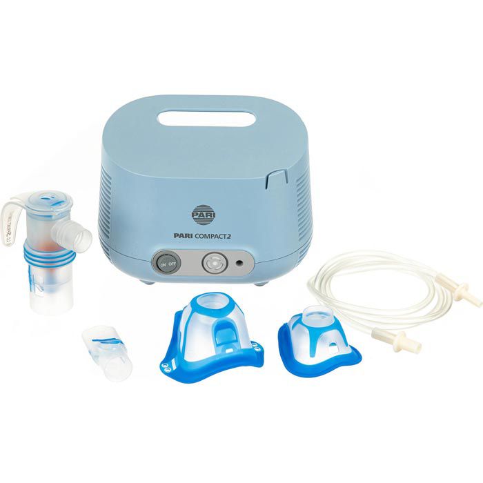 PARI Inhalator COMPACT 2 elektrisch, Druckluft-Vernebler, 2 Aufsätze ...