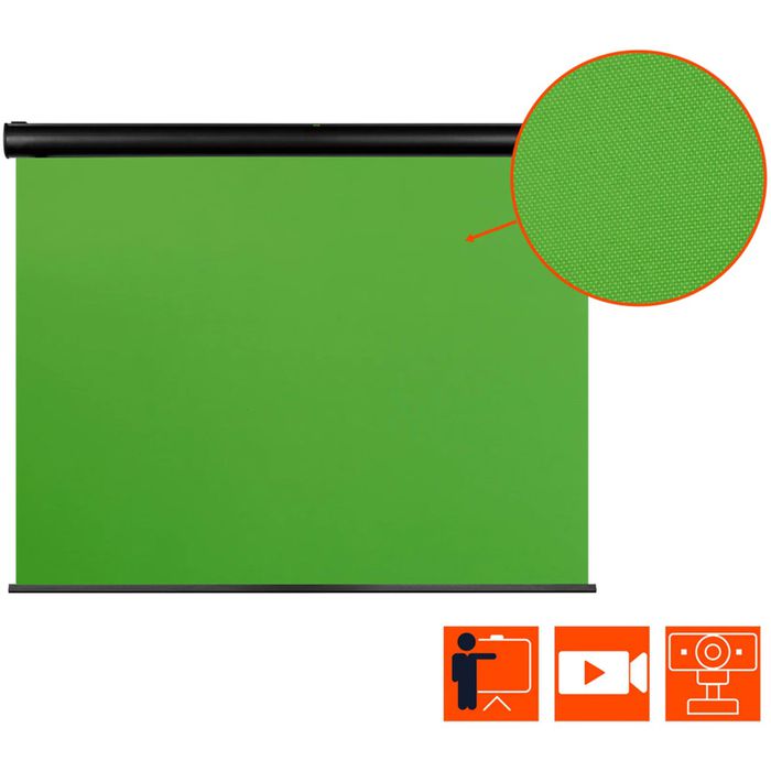 Celexon Leinwand Motor Chroma Key Green Screen, Format: 4:3, 300 x 225 ...
