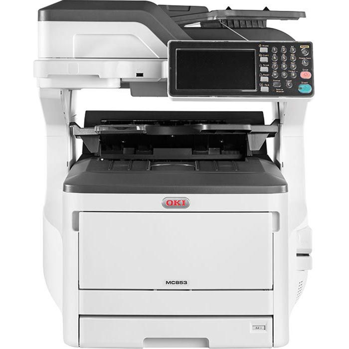 Oki Multifunktionsgerät MC853dn, ADF, Kopierer, Laserfax, Scanner, Farblaserdrucker - Böttcher AG
