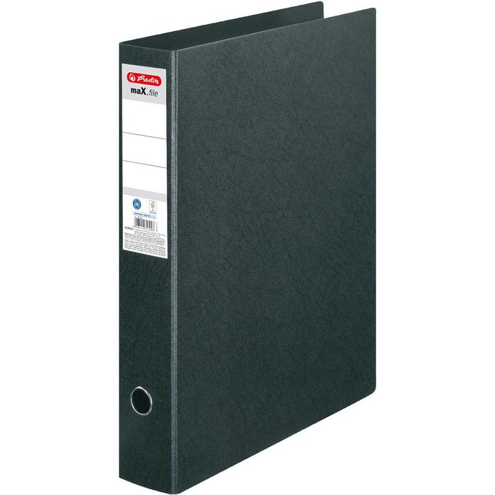Herlitz maX.file 10842383 Ordner, A3 hoch, breit, Hartpappe, schwarz ...