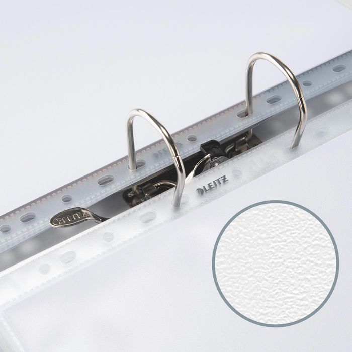 Leitz Prospekthüllen 4780-00-03, A4, genarbt, 0,13 mm, oben & seitlich ...
