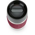 Emsa Thermobecher Travel Mug Compact, weinrot, hält 3 h warm und 6 h ...