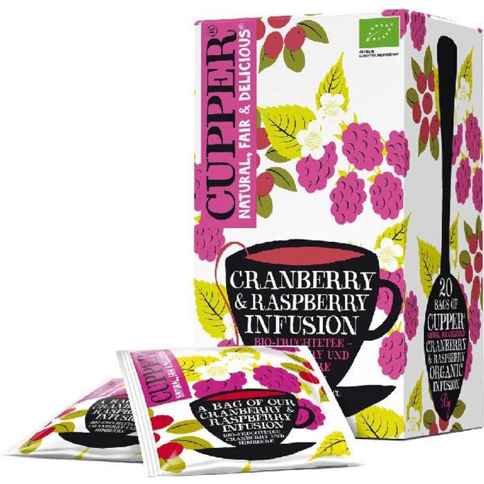 Cupper Tee Cranberry & Raspberry Infusion, BIO, 20 Teebeutel, 50g ...