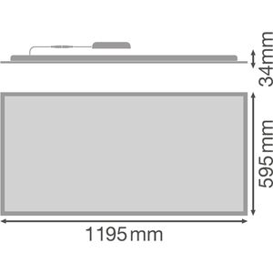 LEDVANCE LED-Panel Value 1200x600 53W, 120 x 60 cm, neutralweiß ...
