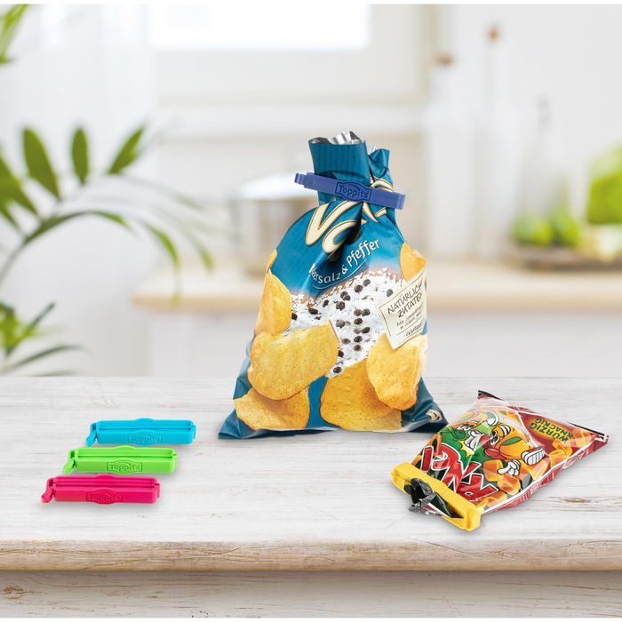 Toppits Verschlussclips Power-Klemmen, 7cm, Kunststoff, farbig sortiert ...