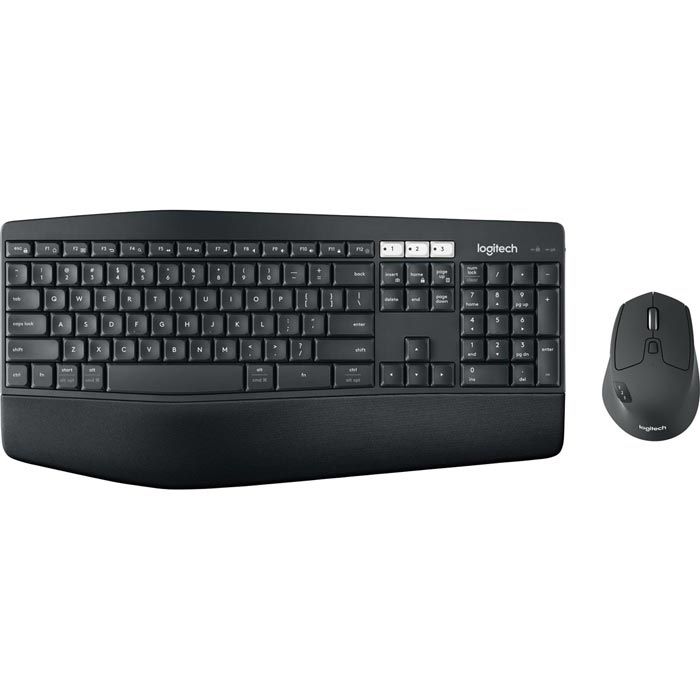 Logitech Tastatur Wireless Desktop MK850, mit Funkmaus, schwarz, USB ...