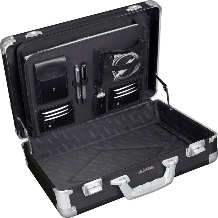 Alumaxx Aktenkoffer 45164 Venture, schwarz, Aluminium, mit ...