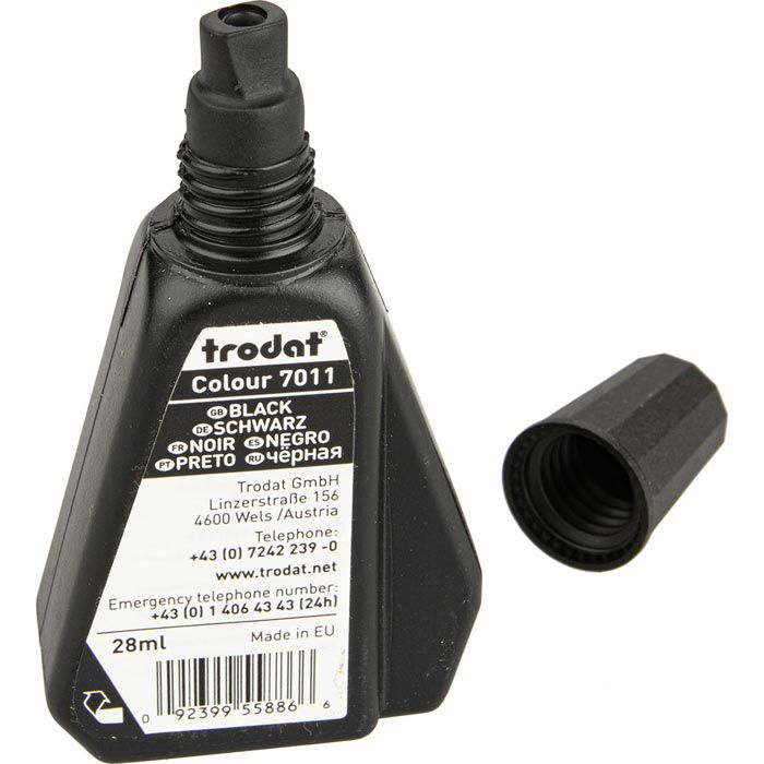Trodat 7011 Stempelfarbe schwarz 28ml ohne Öl - Böttcher AG