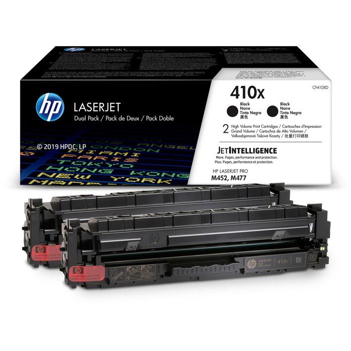 HP 410X schwarz Doppelpack CF410XD Original Toner - Böttcher AG
