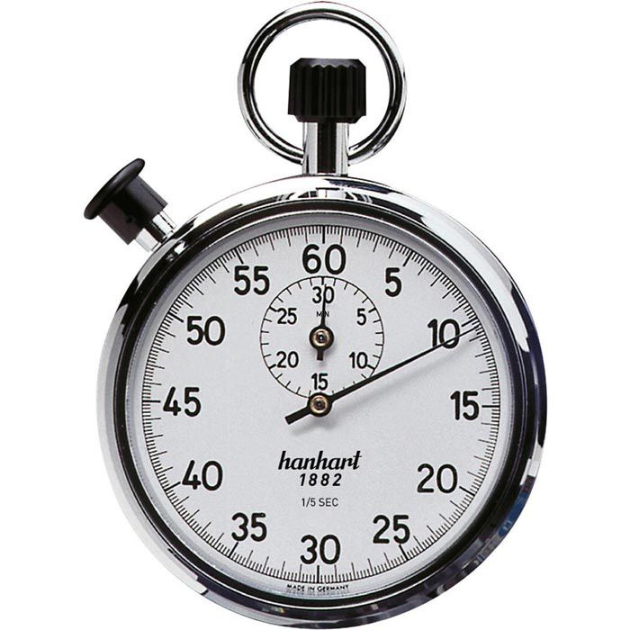 Hanhart Stoppuhr 122.0101-00 mechanisch, Additionsstopper, 1/5 Sek., 30 ...