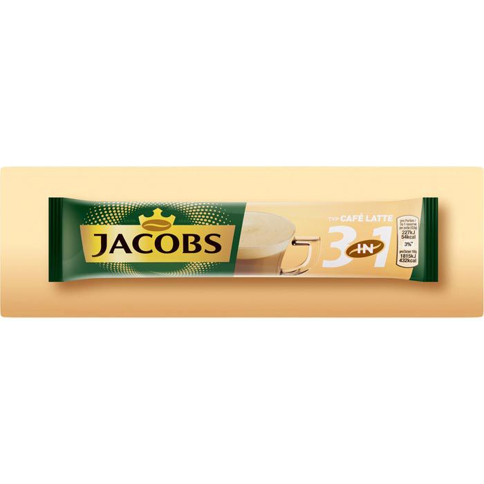 Jacobs Kaffee 3 in 1 Cafe Latte, Instant-Kaffee, mild, 10 ...